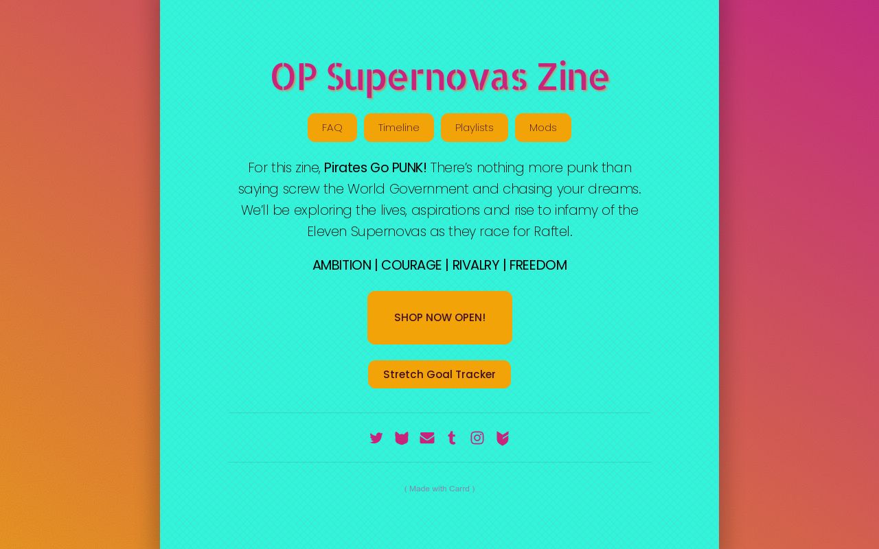 OP Supernovas Zine